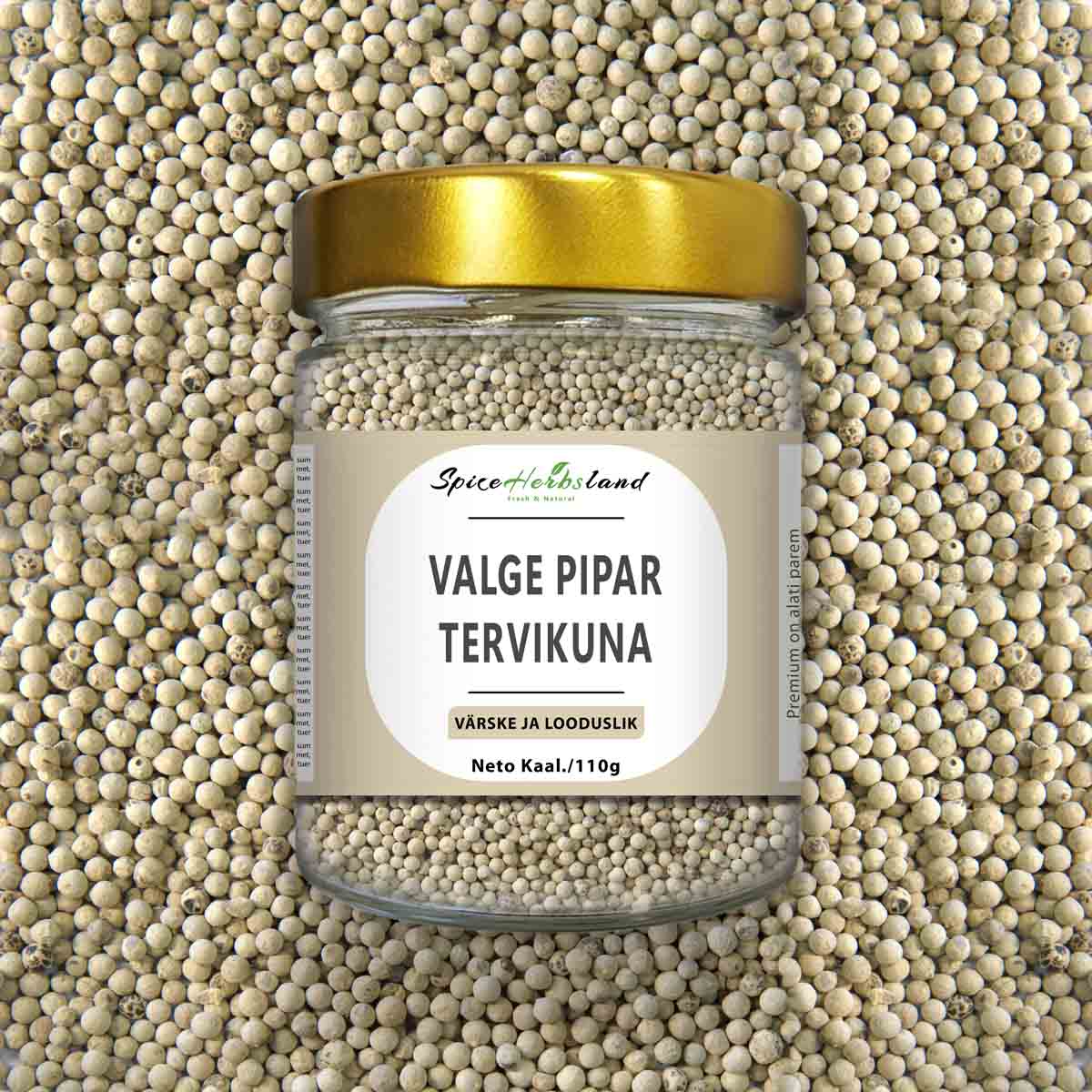 Valge pipar tervikuna – Spiceherbsland Estonia